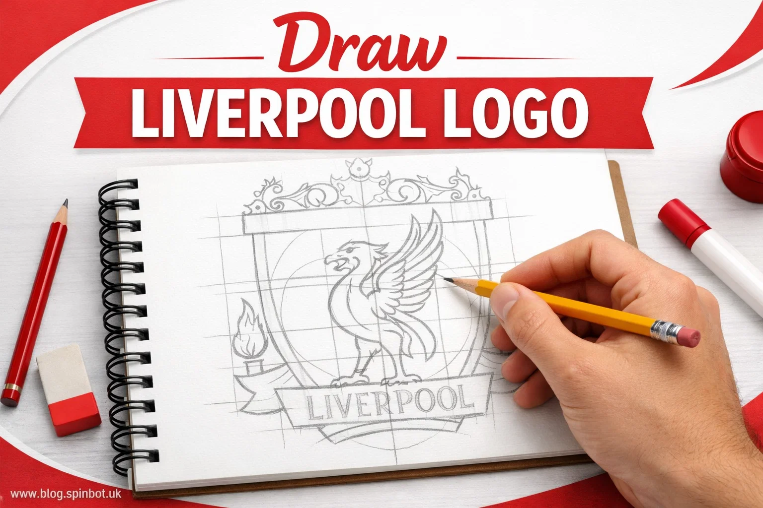 How To Draw Liverpool Logo Step By Step For Beginners - Spinbot UK